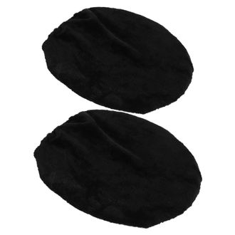 Pretyzoom 2 St&uuml;ck Toilettendeckel Wc Deckelbezug Toilettensitzschutz Badezimmerzubeh&ouml;r Black