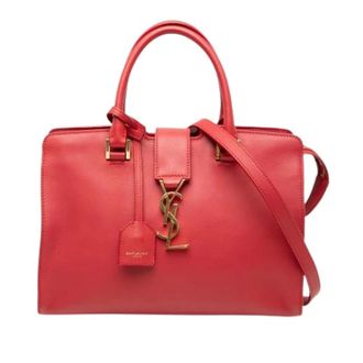 Saint Laurent Pre-owned Downtown Cabas - Femme - Pre-owned - Rouge - Taille: ONE Size