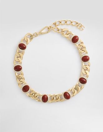 Dolce & Gabbana Rosenkranz-kette Mit Nat&uuml;rlichen Steinen - Mann Bijoux Mehrfarbig Metall Onesize