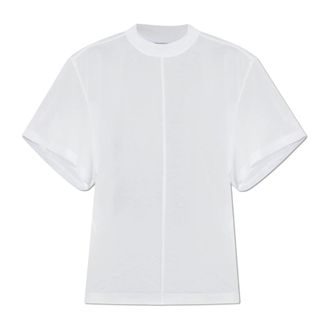 Balenciaga Asymmetrisches T-Shirt mit Schnitt - - Tops - Damen - Wei&szlig; - S