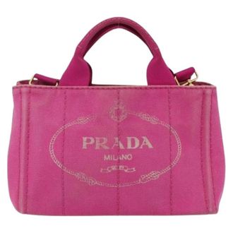 Prada Pre-owned Canvas Mini Bag - - Pre-owned - Damen - Rosa - ONE SIZE