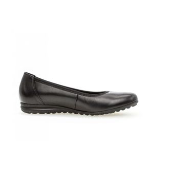 Gabor Schwarze Foulardcalf Ballerina - - Shoes - Damen - Schwarzk - 38 1/2 EU
