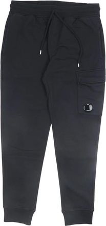 C.P. Company C.p. Company, Homme, Pantalons, Bleu, Taille: XS Diagonal Fleece Cargo Pantalons de surv&ecirc;tement