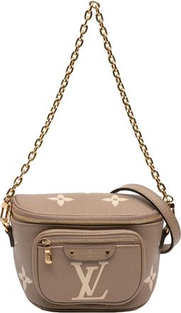 Louis Vuitton Hobo Bags - Bicolor Monogram Empreinte Giant Mini Bumbag - Gr. unisize - in Braun - f&uuml;r Damen