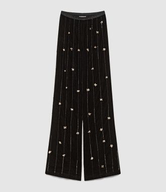 Forte_Forte Pantalon Petites Étoiles Noir