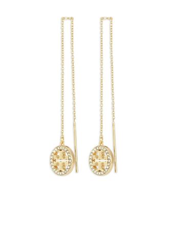 Tory Burch boucles doreilles &agrave; design pav&eacute;
