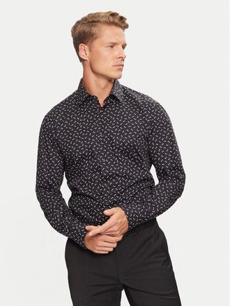 HUGO BOSS Hemd H-Joe 50527626 Schwarz Slim Fit