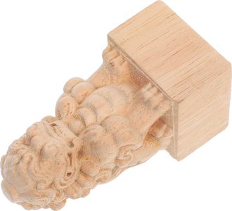 Soimiss Massive Holzs&auml;ulen Finial mit R&ouml;mischem Br&uuml;ckendesign Handgeschnitzte Ersatz flaggenstabspitze und Zaun Topper Dekorativer Lampenaufsatz aus Langlebig