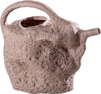 GreenLife Gießkanne 9 Liter Steinoptik granitrot passend zu Regentonne grau Hinkelstein und Findling