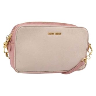 Miu Miu Sac bandouli&egrave;re doccasion - Femme - Pre-owned - Rose - Taille: ONE Size