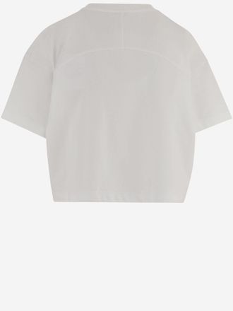 Casablanca Womens Cotton T-Shirt With Logo White Main: Organic T-Shirts & Jerseys