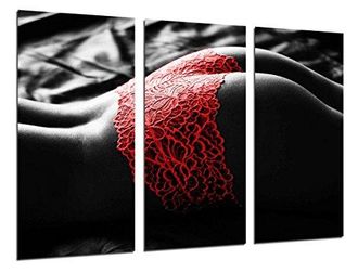 Cuadros Cámara Wandbild - Frau sexy, sinnlich, nackte Mädchen, 97 x 62 cm, Holzdruck - XXL Format - Kunstdruck, ref.26413