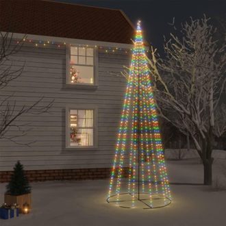 Festnight Led Weihnachtsbaum Aussen 500x160 cm 732 LEDs Beleuchtet Tannenbaum Outdoor Lichterbaum Weihnachtsdeko Außen Lichterpyramide Groß Weihnachtsbaum Kegel