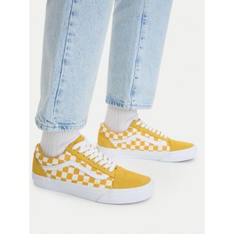 Vans Sneakers aus Stoff Vans Old Skool Checkerboard VN000DB3ZX71 Gelb