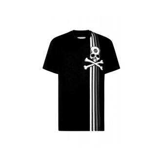 Philipp Plein Homme, Tops, Noir, Taille: XL Mtk8111 T-shirt