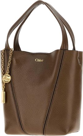 Chlo&eacute; Spin Shoulder Bag - Brown