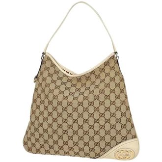 Gucci Pre-owned Toile sacs-gucci - Femme - Pre-owned - Beige - Taille: ONE Size