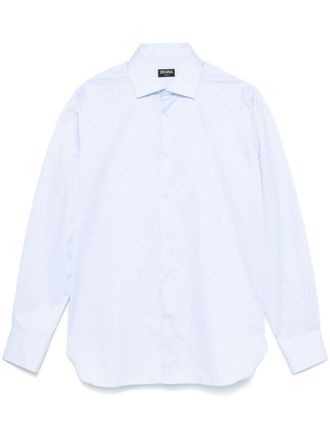 Ermenegildo Zegna chemise &agrave; rayures - Bleu