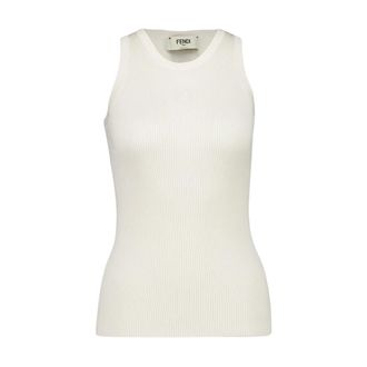 Fendi Damen, Oberteile, Wei&szlig;, SGr&ouml;&szlig;e