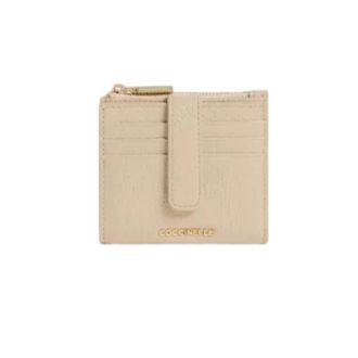 Coccinelle Metallic Soft Mini Wallet - - Accessories - Damen - Beige - ONE SIZE