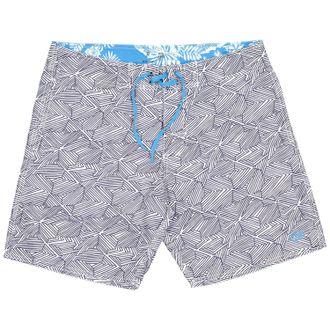 Panareha Badeshorts aus recyceltem Polyester f&uuml;r Herren NAVAGIO Weiss, Marineblau (52)
