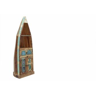 Massivmoebel24 tag&egrave;re 52x48 Bois de r&eacute;cup&eacute;ration laqu&eacute; Multicolore nature of spirit 121