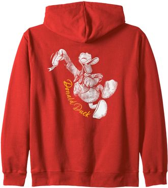 Disney Donald Duck Dance Classic Vintage Retro Distressed Kapuzenjacke