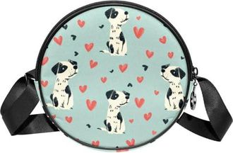 Generic Sac &agrave; bandouli&egrave;re rond pour femme, petit sac &agrave; bandouli&egrave;re avec fermeture &eacute;clair, bretelles r&eacute;glables, style d&eacute;contract&eacute;, pour femmes et filles