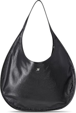 Courr&egrave;ges Femme, Sacs, Noir, Taille: ONE Size Sac Hobo Rond