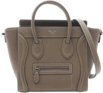 Celine Sac &agrave; main vintage doccasion - Femme - Pre-owned - Beige - Taille: ONE Size