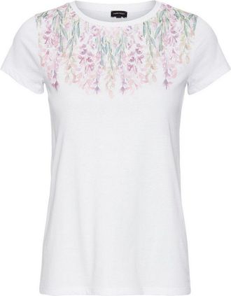 Laura Scott T-Shirt mit romantischen Floralprint in Pastellfarben
