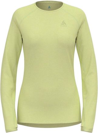 Odlo Damen X-Alp Pw 115 Longsleeve Laufbekleidung Longsleeve Shadow Lime Melange - Limette M