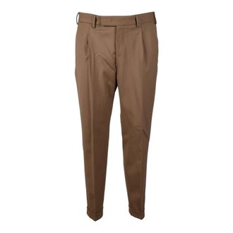Pantaloni Torino Wollmischung Stretchhose - - Trousers - Herren - Braun - 3XL