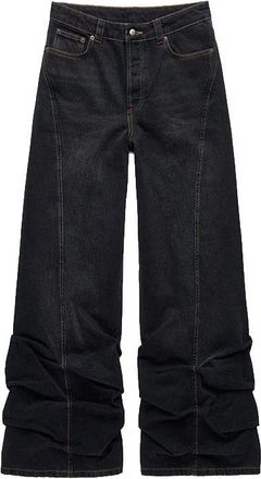 Avavav Avavav, Femme, Jeans, Noir, Taille: W31 Ruched Jeans droits