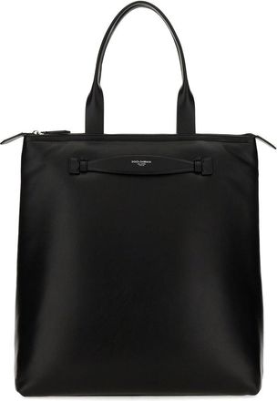 Dolce & Gabbana Leather Shoulder Bag - Black