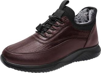 Generic Baskets pour Homme Chaussures dhiver Doublure Chaudes Peluche Chaussures de Sport Course Lacets Plates Semelle Antidérapant Sneakers Confortables Déco