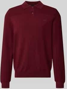HUGO BOSS Relaxed Fit Poloshirt mit Woll-Anteil Modell KN_Momentum-X PL