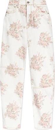 Ganni Damen, Jeans, Weiß, W27Größe