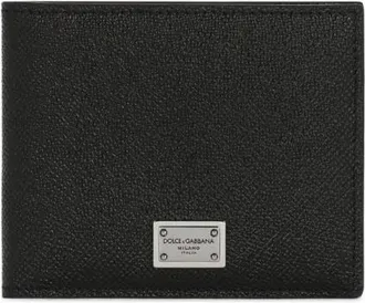 Dolce & Gabbana Homme, Accessoires, Noir, Taille: ONE Size Portefeuille Bi-fold