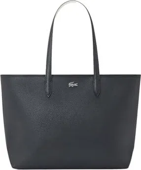 Lacoste Femme Women Shopping Bag Sac à provisions, Noir Farine, Taille Unique