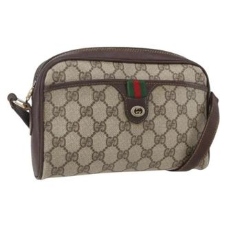Gucci Sac bandouli&egrave;re en toile Pre-owned - Femme - Pre-owned - Beige - Taille: ONE Size