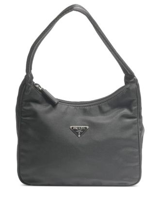 Prada sac port&eacute; &eacute;paule en nylon (ann&eacute;es 1990) - Noir