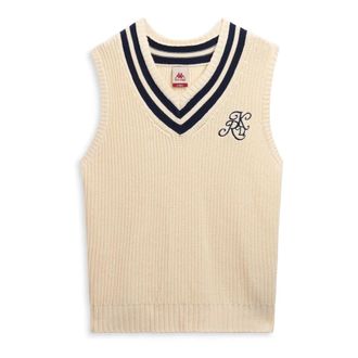 Kappa Giovani Atholl Cotton Vest - - Knitwear - Herren - Wei&szlig; - L