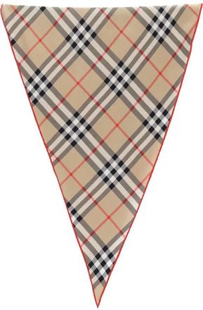 Burberry T&uuml;cher & Schals - Check Scarf In Beige Mulberry Silk - Gr. unisize - in Beige - f&uuml;r Damen