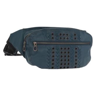Bottega Veneta Sac &agrave; bandouli&egrave;re Vintage Pre-owned - Femme - Pre-owned - Bleu - Taille: ONE Size
