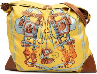 Hermès Hobo Bags - Silk and Barenia Brides de Gala Silky City 38 - Gr. unisize - in Gelb - für Damen