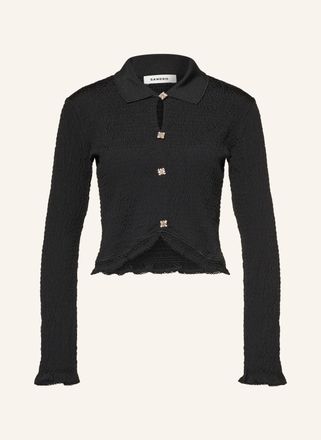 Sandro Sandro Blusenshirt Aus Jersey Mit Schmucksteinen schwarz