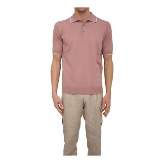 PESERICO Klassisches Polo-Shirt f&uuml;r M&auml;nner - - Tops - Herren - Rosa - 2XL