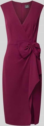 Adrianna Papell Knielanges Kleid mit Zierschleife