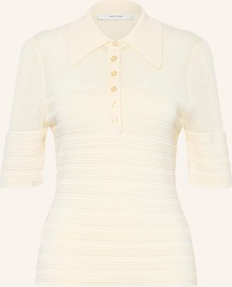 Gestuz Strick-Poloshirt Gzmagny weiss